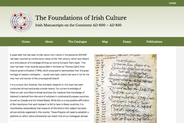 Foundations of Irish Culture – Irish Manuscripts on the Continent AD ...