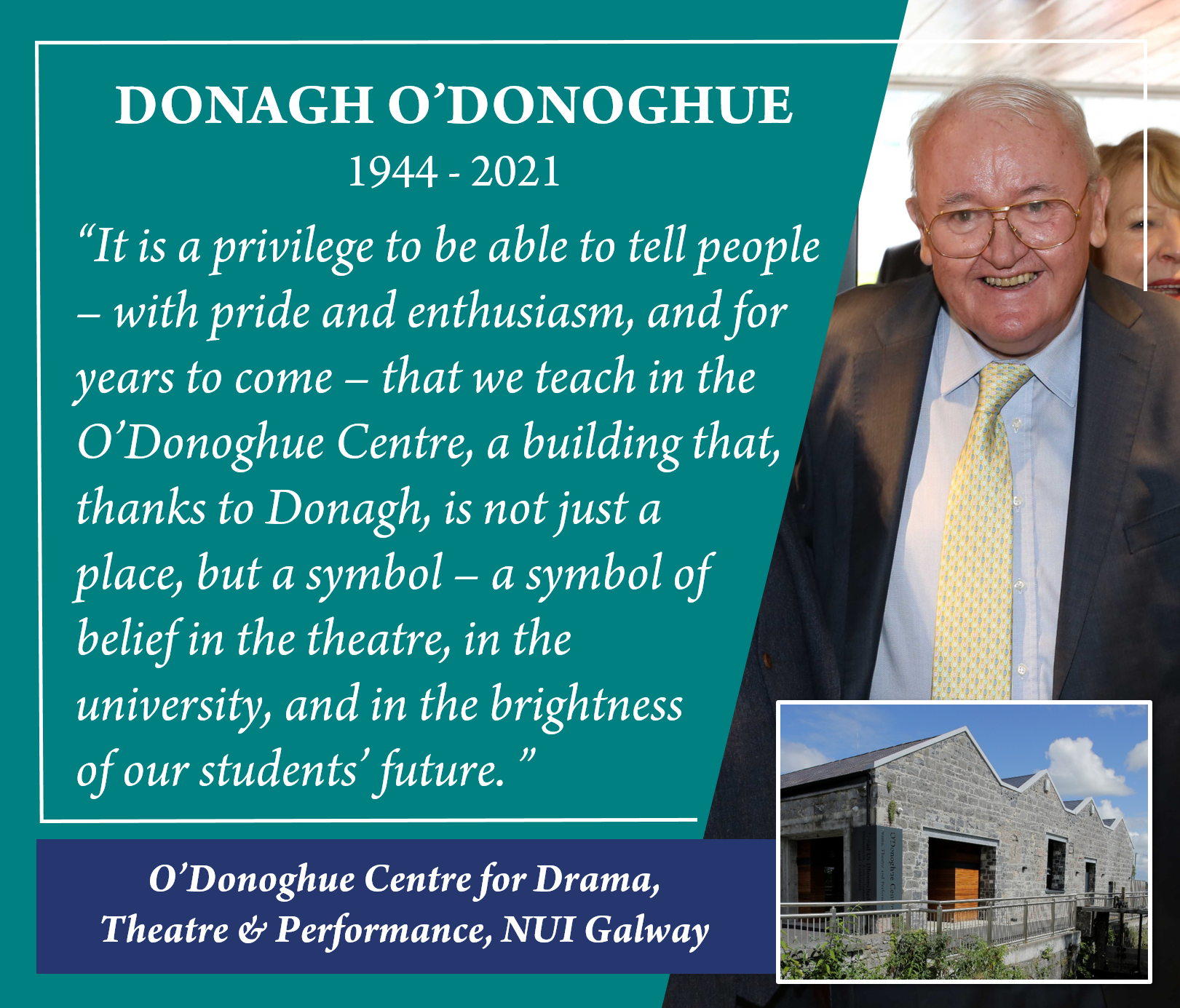 In Memory of Donagh O’Donoghue (1944–2021) - Moore Institute