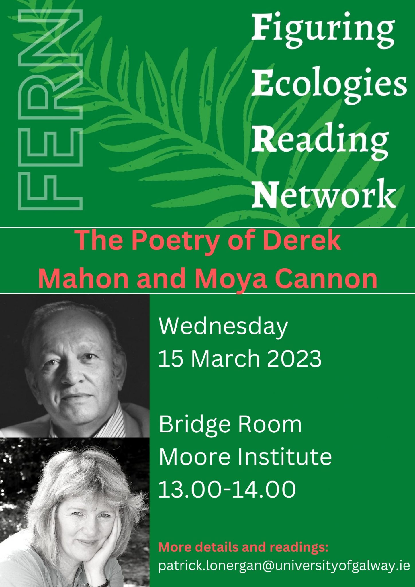 Figuring Ecologies Reading Network (FERN) – The Poetry of Derek Mahon ...